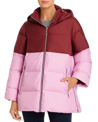 kate spade new york Color-Blocked Puffer Coat | Bloomingdale's