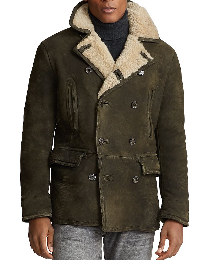 Polo Ralph Lauren Shearling Peacoat | Bloomingdale's