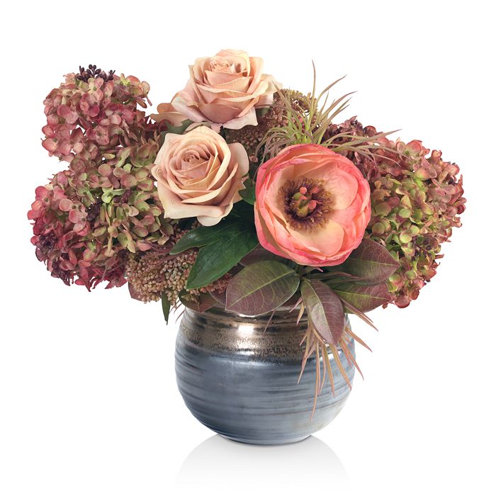 Diane James Home Hydrangea & Rose Faux-Floral Arrangement | Bloomingdale's