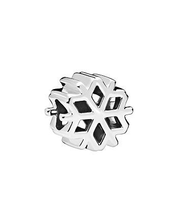 Pandora Sterling Silver Polished Snowflake Charm | Bloomingdale's