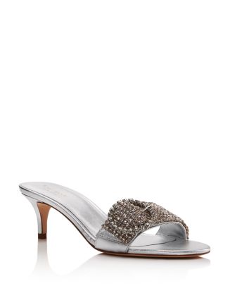 kate spade new york Women's Seville Rhinestone Embellished Kitten Heel ...