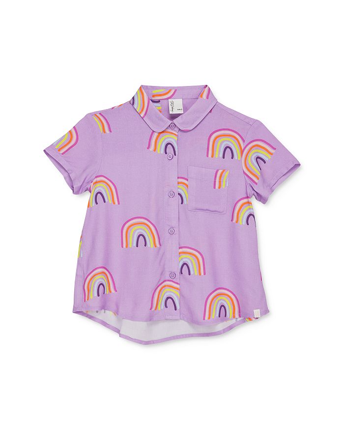 Sovereign Code Girls' Polly Rainbow Print Shirt - Little Kid, Big Kid ...