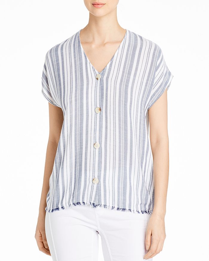 XCVI Cian Striped Top | Bloomingdale's