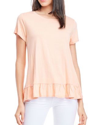 Single Thread Ruffled Hem T-Shirt | Bloomingdale's