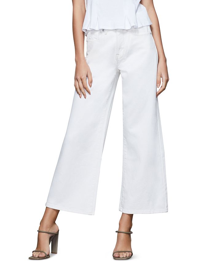 Good American Cropped Pallazo Jeans in Ecru01 | Bloomingdale's