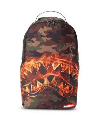 Sprayground Boys' Fire Shark Camo Print Backpack | Bloomingdale's