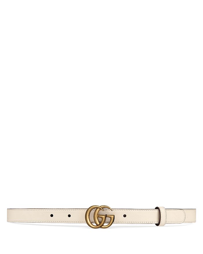 Gucci Women's Leather Belt with Double G Buckle | Bloomingdale's