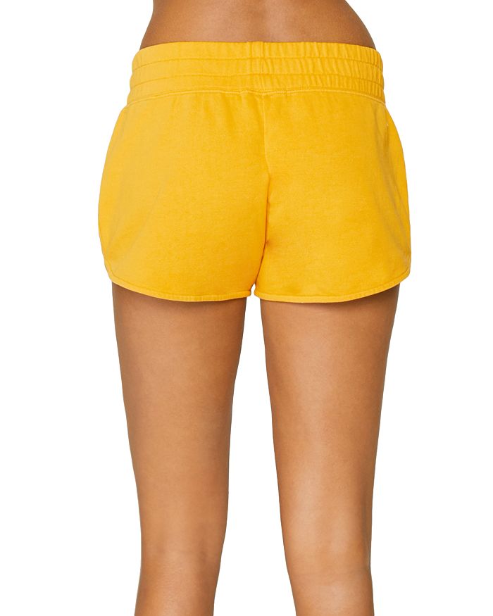 Spiritual Gangster Zen Mid Rise Shorts In Marigold | ModeSens