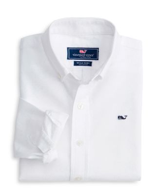 Click here for Vineyard Vines Boys Cotton Oxford Whale Shirt - Li... prices