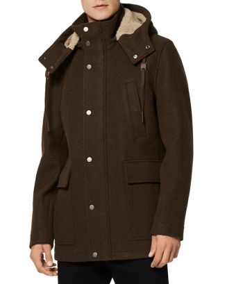Andrew Marc Hooded Duffel Coat | Bloomingdale's