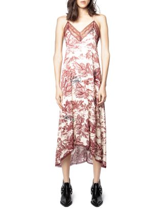 Zadig & Voltaire Risty Jouy Satin Maxi Dress | Bloomingdale's