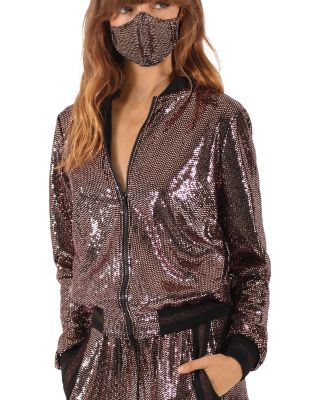PAM & GELA Mirrorball Jacket & Face Mask | Bloomingdale's Women