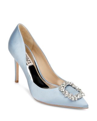 Click here for Badgley Mischka Womens Cher Crystal Buckle Pumps prices