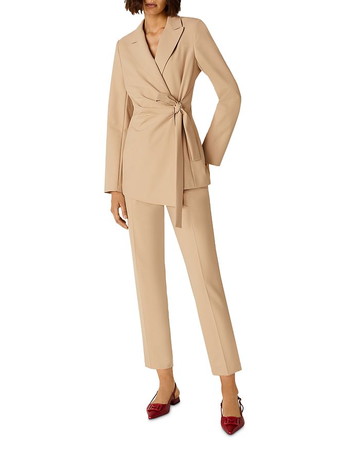 Marella Fuga Wrap Blazer & Film Slim Pants | Bloomingdale's