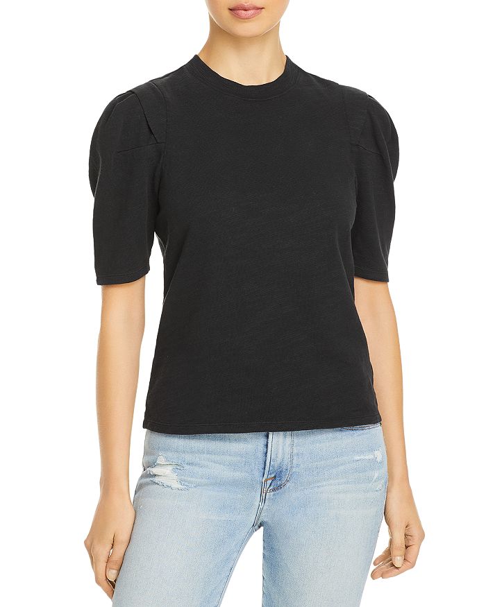 FRAME Pleated Puff Sleeve Tee | Bloomingdale's
