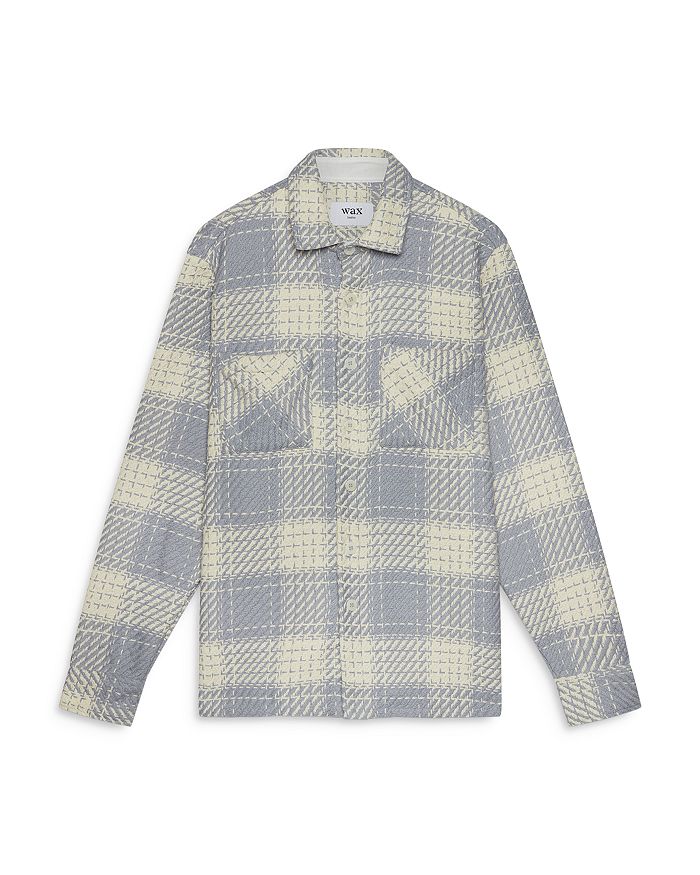 Wax London Whiting Cotton Plaid Regular Fit Button Down Overshirt ...