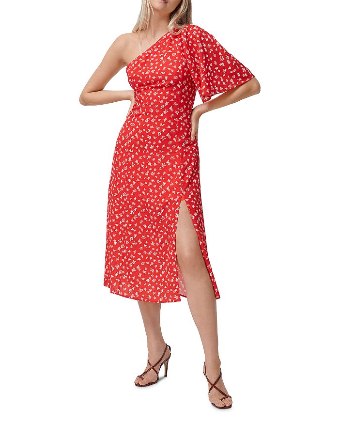 FRENCH CONNECTION Fayola Floral Print One Shoulder Dress | Bloomingdale's