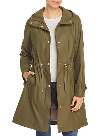 kate spade new york Matte Coated Hooded Jacket | Bloomingdale's