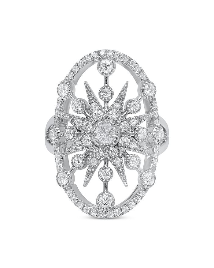 Colette Jewelry 18K White Gold GALAXIA Diamond Openwork Serena ...