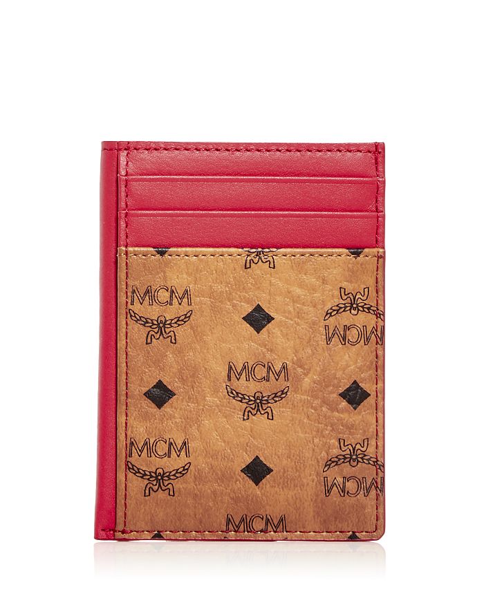 MCM Visetos Original Mini Card Case | Bloomingdale's