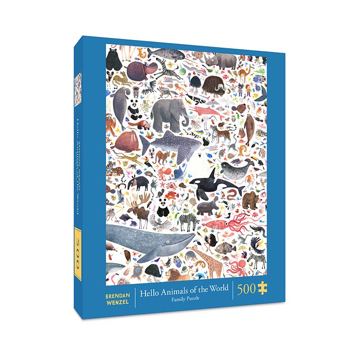 Galison Chronicle Books Hello Animals of the Word 500 Piece Family ...