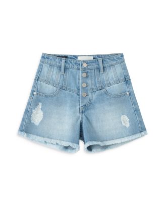 Habitual Kids Girls' High Waist Button Fly Denim Shorts - Big Kid ...