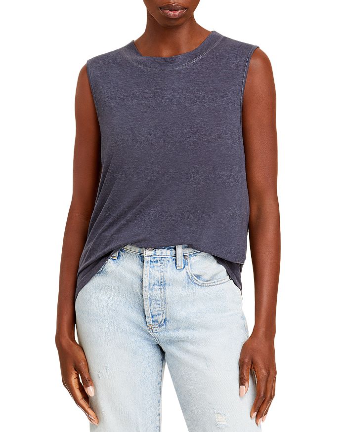 Monrow Wide Neck Tank Top | Bloomingdale's