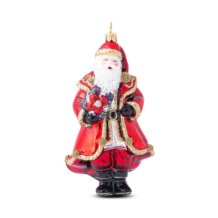 Juliska Berry & Thread Santa Glass Ornament | Bloomingdale's