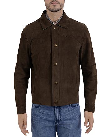 Frye Suede Regular Fit Western Shirt Jacket | Bloomingdale's