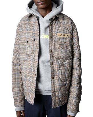 Zadig & Voltaire Bali Checkered Padded Jacket | Bloomingdale's