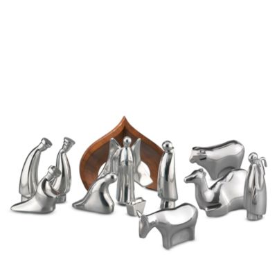 Nambé 12 Piece Nativity Set with Storage Box | Bloomingdale's