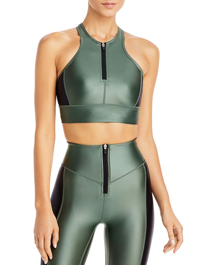 All Access Zippered Front Sports Bra | Bloomingdale's
