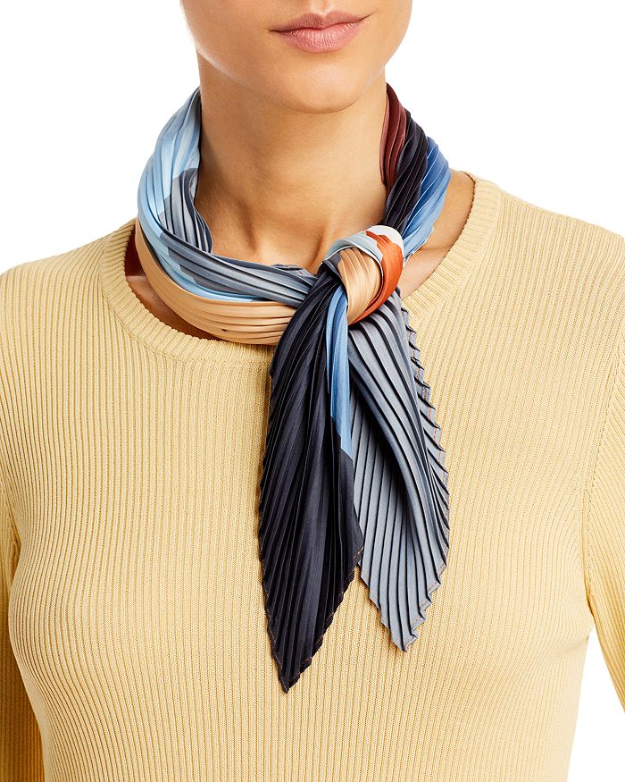 Echo Diamond Pleated Scarf | Bloomingdale's