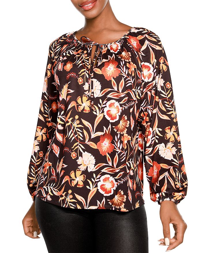 Belldini Floral Print Peasant Top | Bloomingdale's