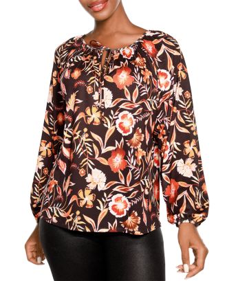 Belldini Floral Print Peasant Top | Bloomingdale's
