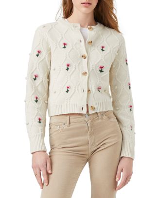 FRENCH CONNECTION Kinsley Embroidered Cardigan | Bloomingdale's