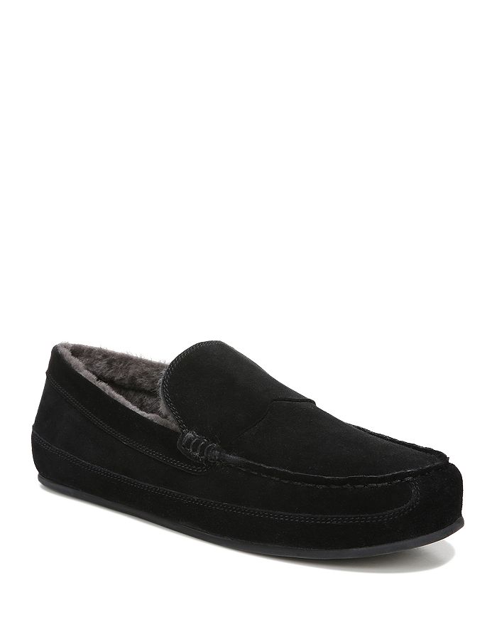 Vince Men's Gibson Shearling Lined Moc Toe Slippers | Bloomingdale's