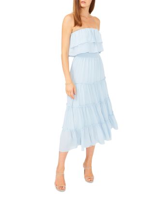 1.STATE Strapless Ruffle Tiered Dress | Bloomingdale's