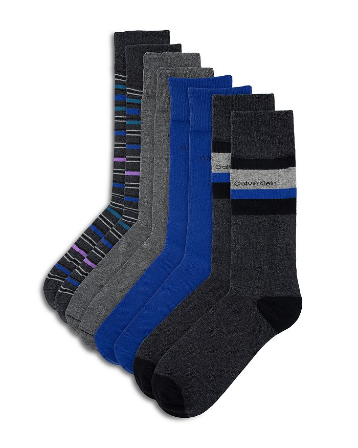Calvin Klein Multi Pattern Socks, Pack of 4 | Bloomingdale's