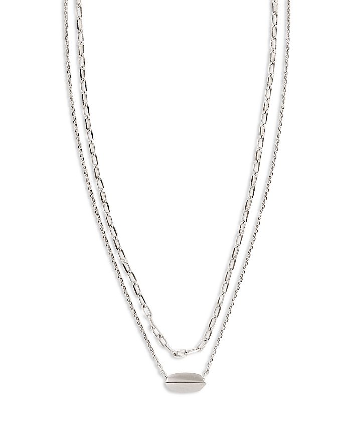 Kendra Scott Brooke Mixed Chain Layered Pendant Necklace, 16"-18 ...