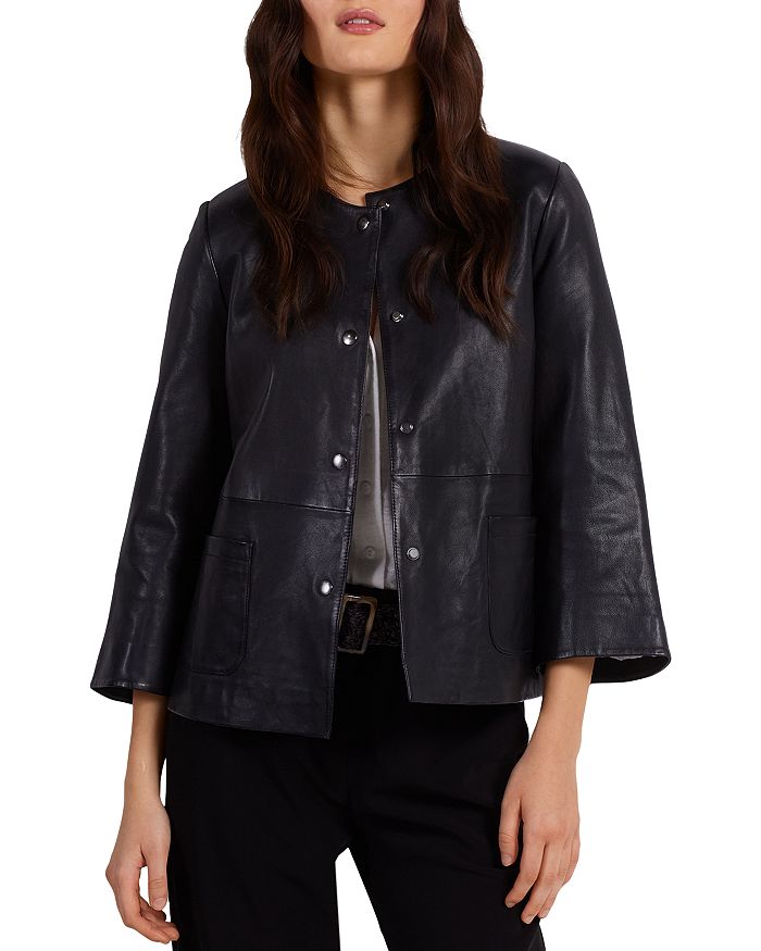 Gerard Darel Marilou Leather Jacket | Bloomingdale's