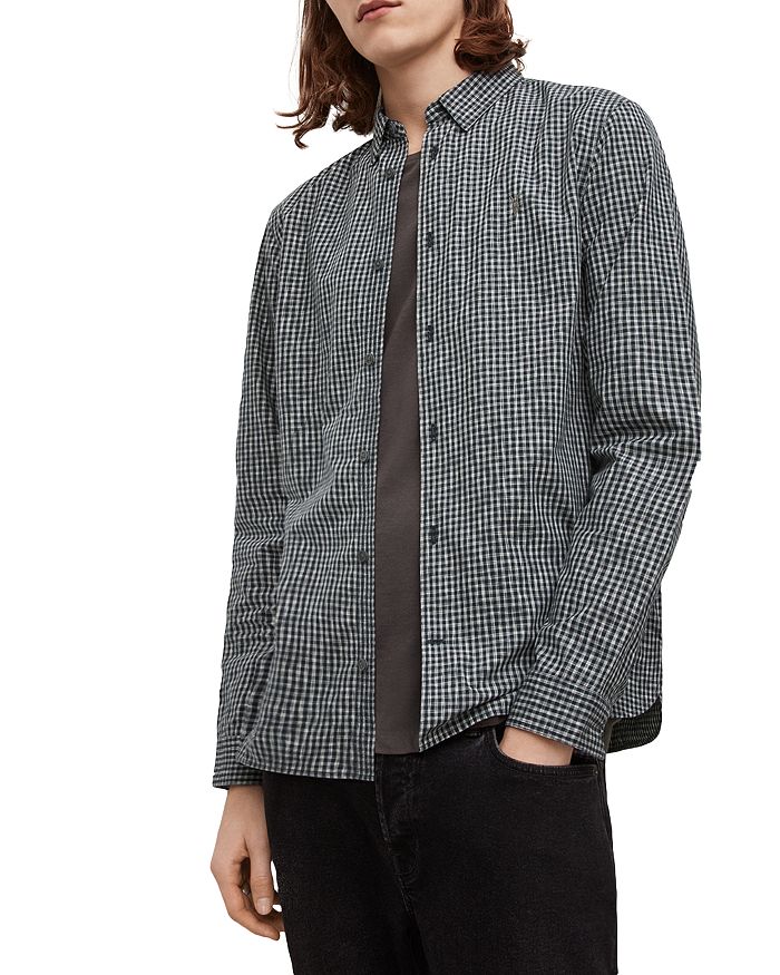 ALLSAINTS Neishi Cotton Long Sleeve Shirt | Bloomingdale's