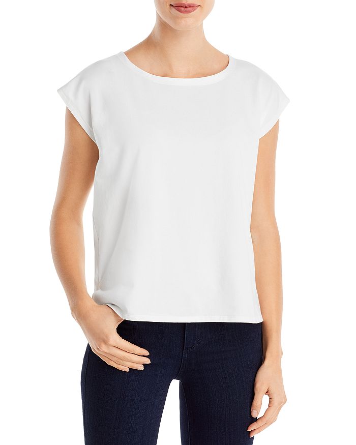 Eileen Fisher Ballet Neck Top | Bloomingdale's