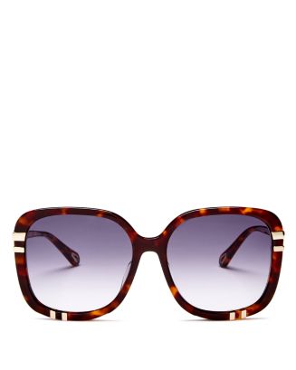 Chloé Chloe Oversized Square Sunglasses, 59mm | Bloomingdale's