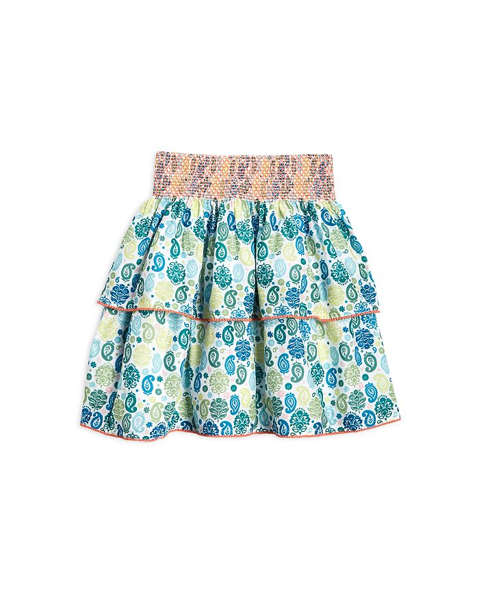 Peek Kids Girls' Pixie Paisley Print Tiered Ruffle Skirt - Little Kid, Big Kid | Bloomingdale's