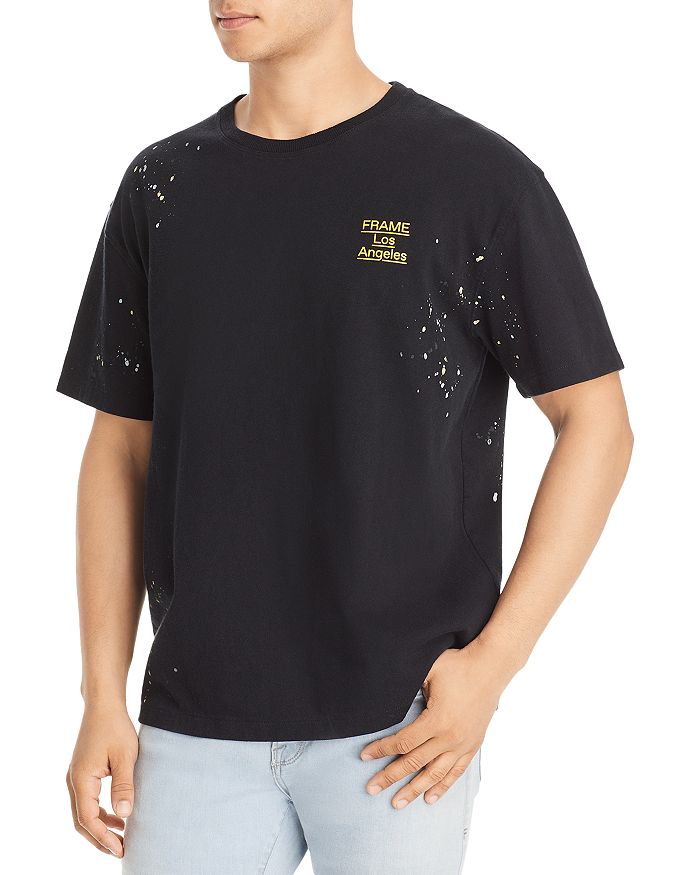 FRAME Paint Splatter Logo Tee | Bloomingdale's