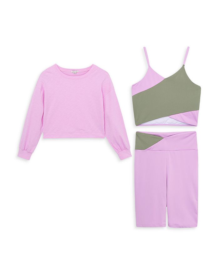 Habitual Kids Girls' Tank, Top & Pants Active Set - Big Kid ...