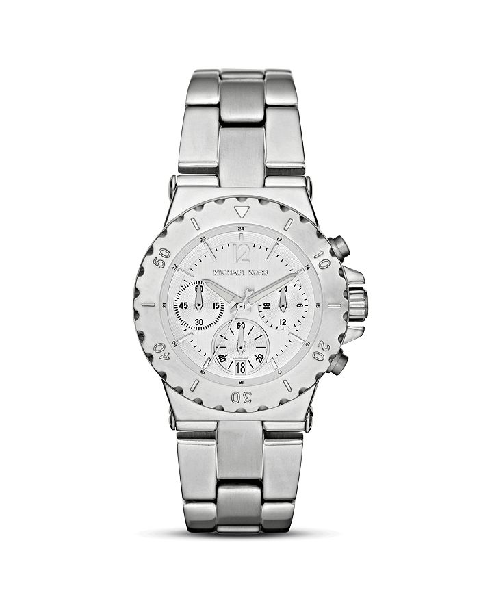 Michael Kors Women's Silver-Tone Watch, 33mm | Bloomingdale's