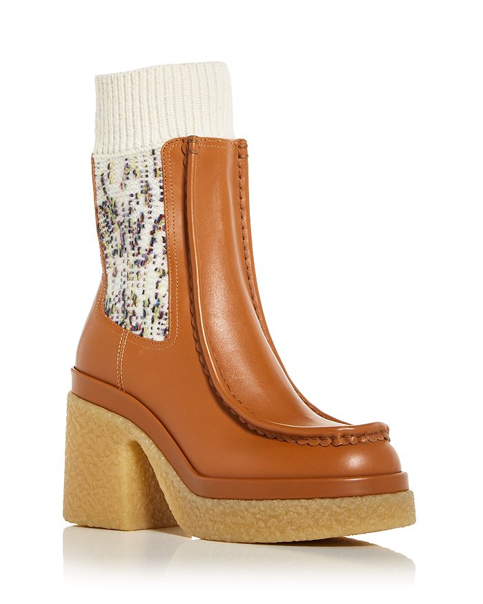 Chloé Women's Jamie Platform High Block Heel Booties | Bloomingdale's