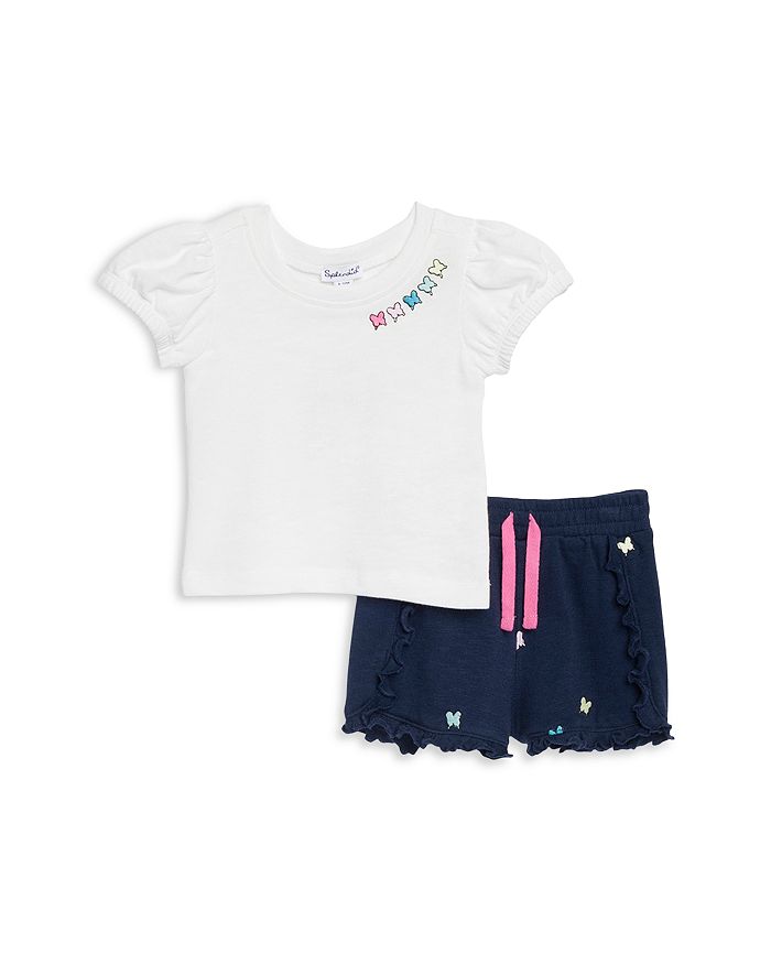 Splendid Girls' Rainbow Butterfly Shirt & Shorts Set - Baby ...